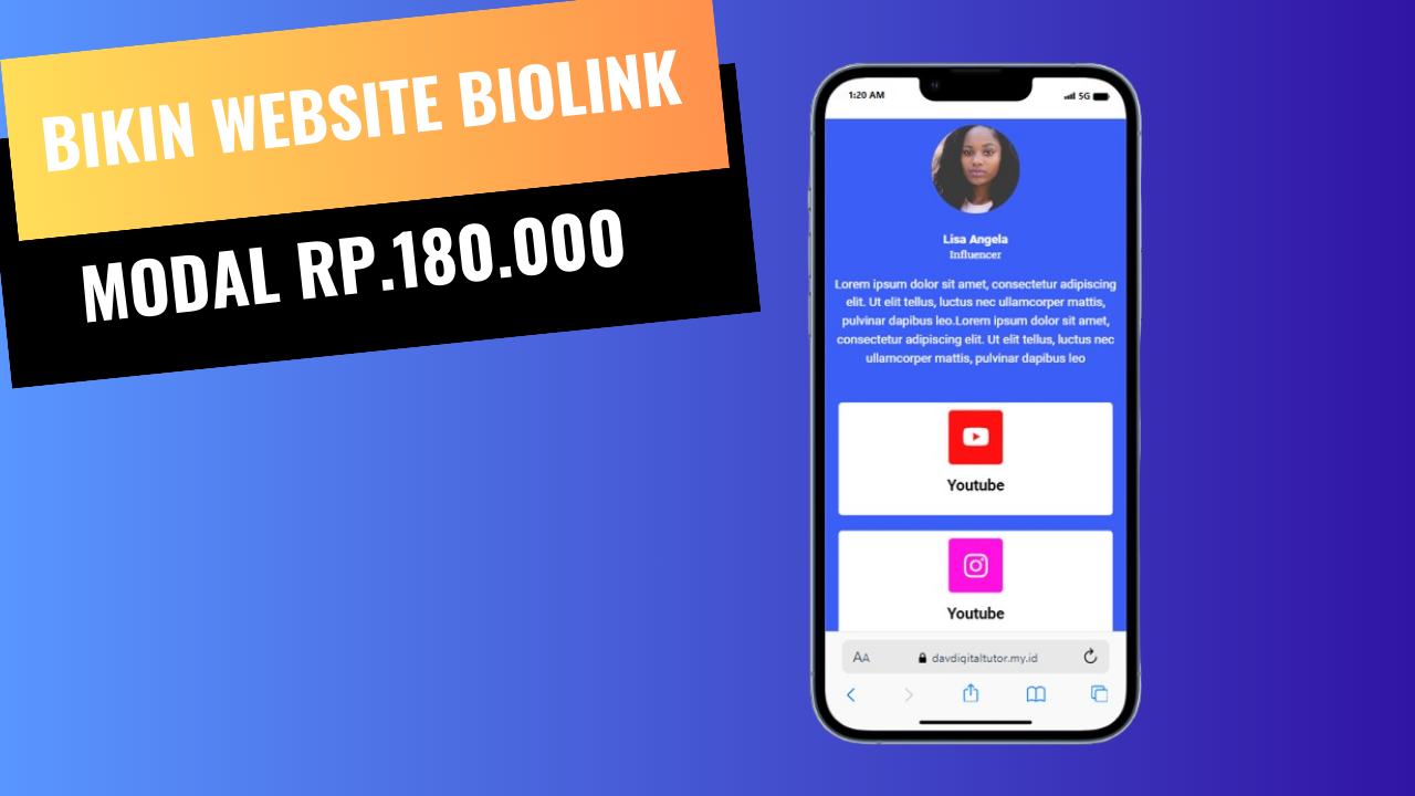 Templatekit Website Biolink Gratis - Davdigital Id