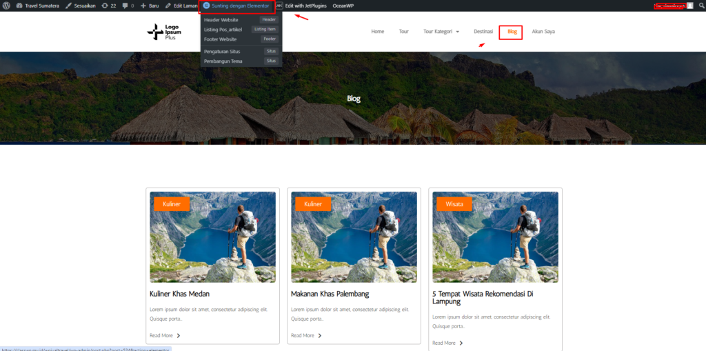 Edit Halaman Blog & Detail Blog - Davdigital Id